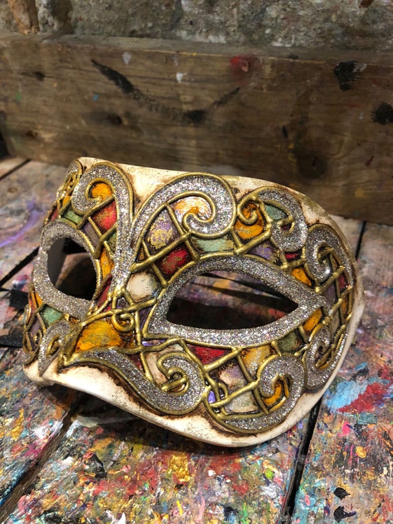 Silver Glitter Eye Mask