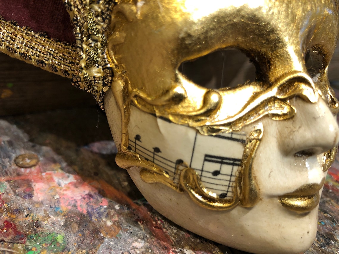 Venetian Ceramic Jester Mask Handmade in Venice by Artisans - Etsy