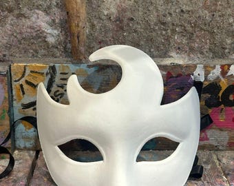 Venetian Mask, White Face to Paint - Etsy
