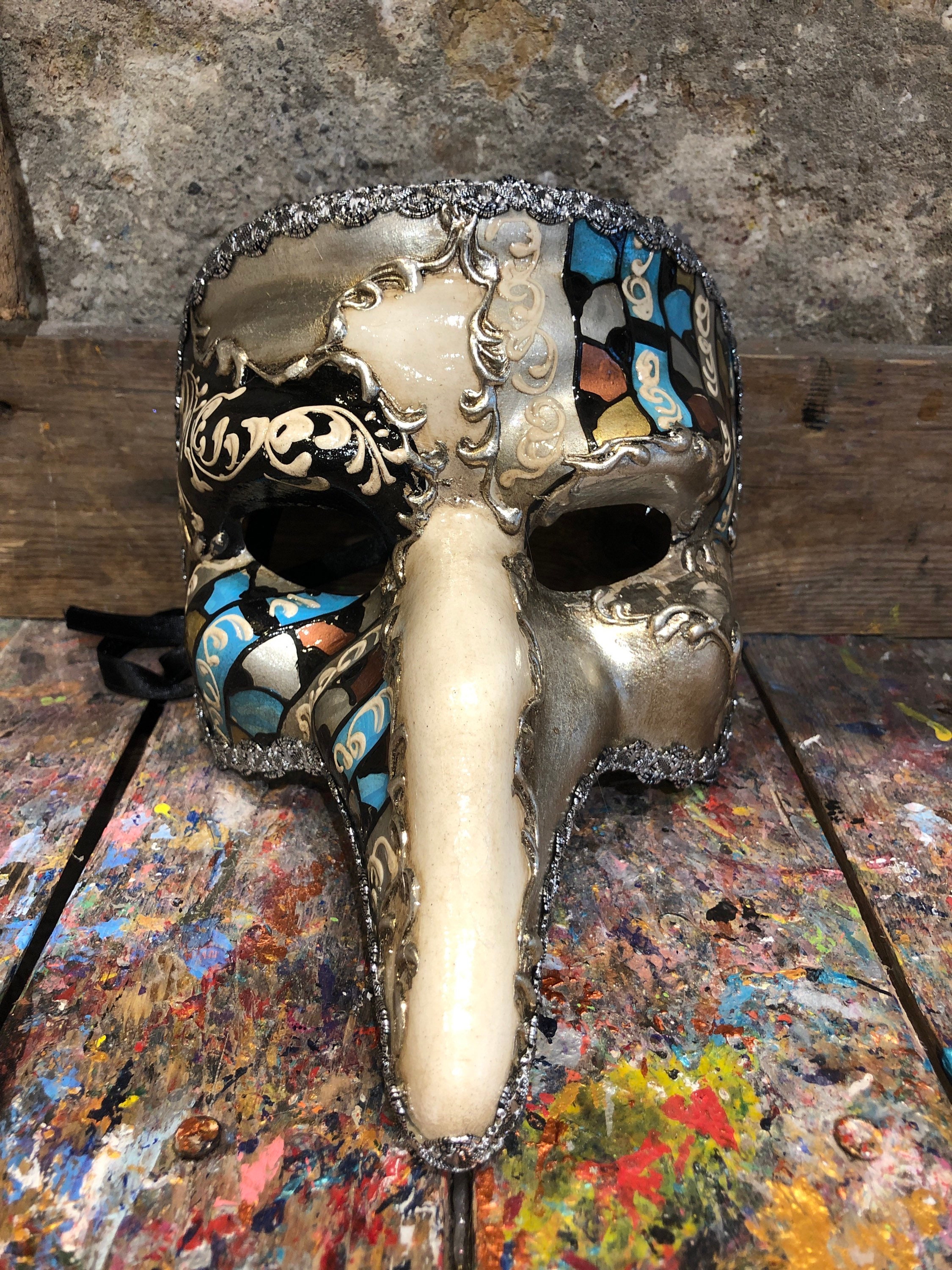 Original Venetian Mask of the Commedia Dell'arte Hand | Etsy