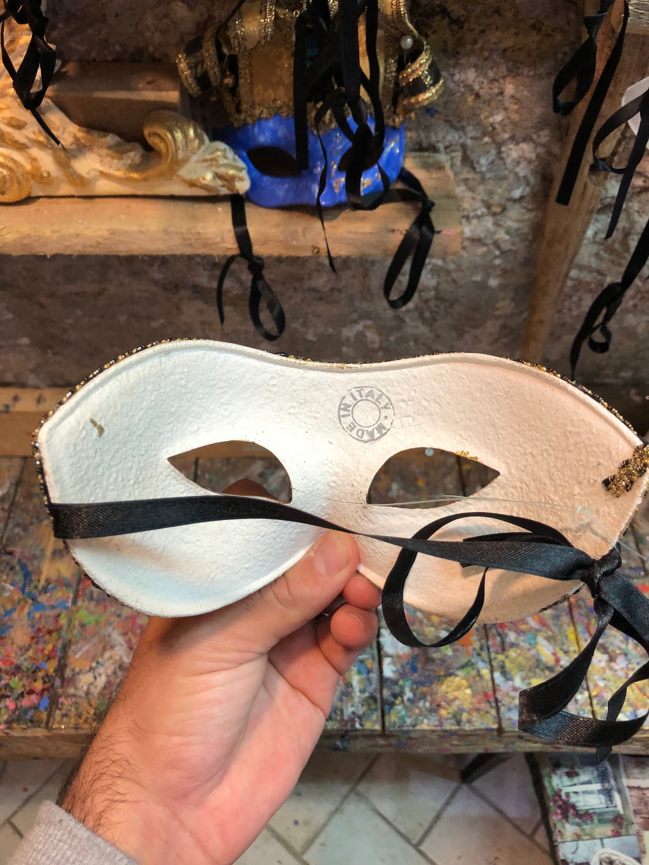 Handmade and Hand-drawn Carnival Eye Mask Venetian Carnival - Etsy