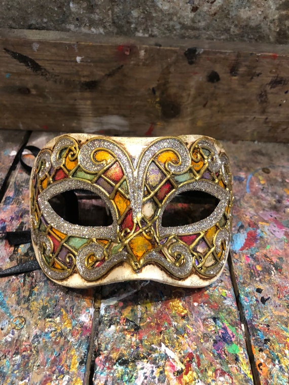 Silver Glitter Eye Mask
