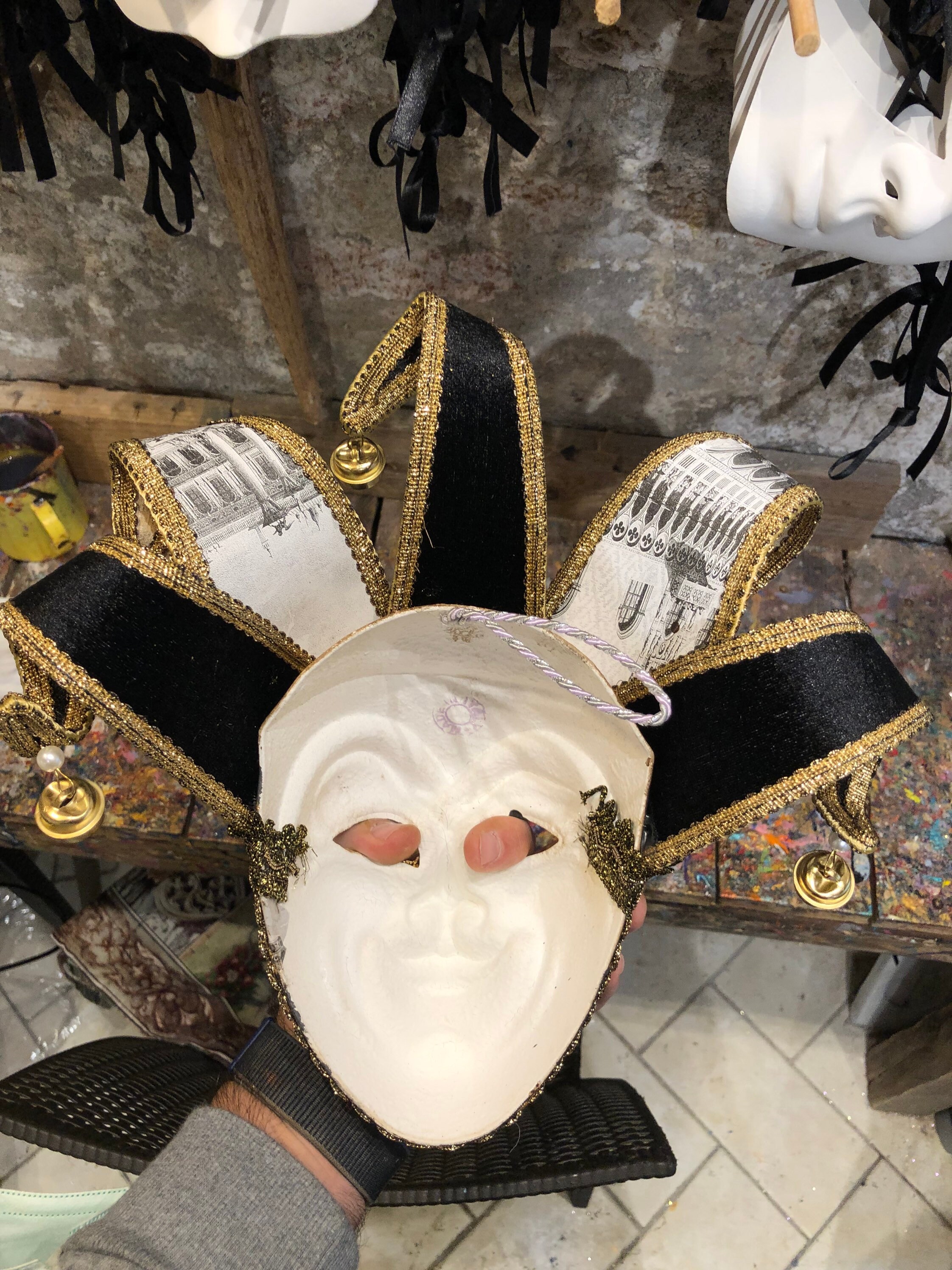 Venetian Jester Mask Handmade Mask Ornament Mask - Etsy