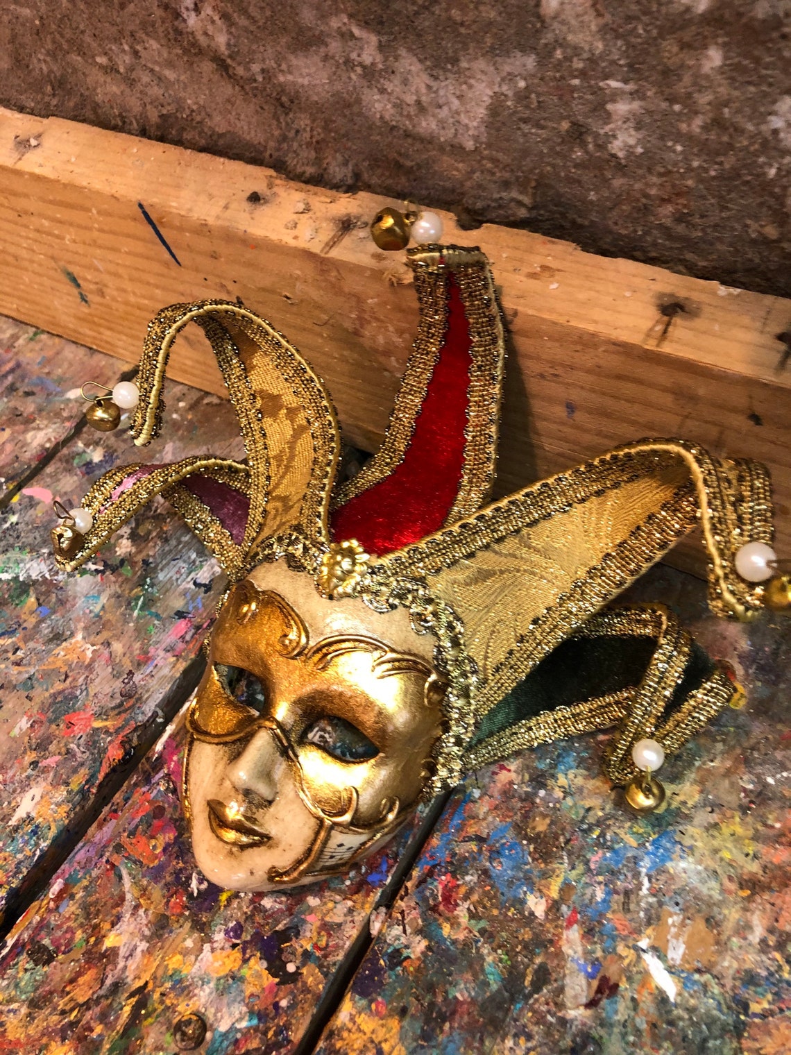 Venetian Ceramic Jester Mask Handmade in Venice by Artisans - Etsy