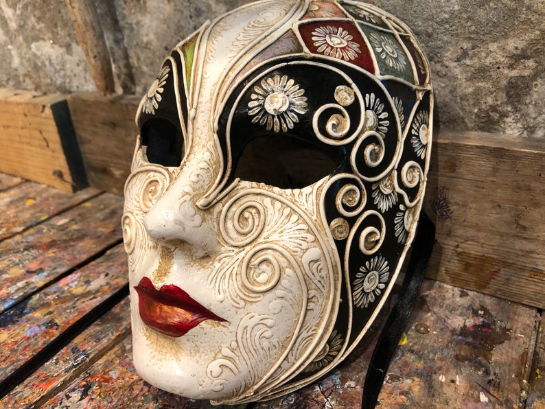 Original Venetian Mask Handmade in Papier-mâché and Decorated - Etsy