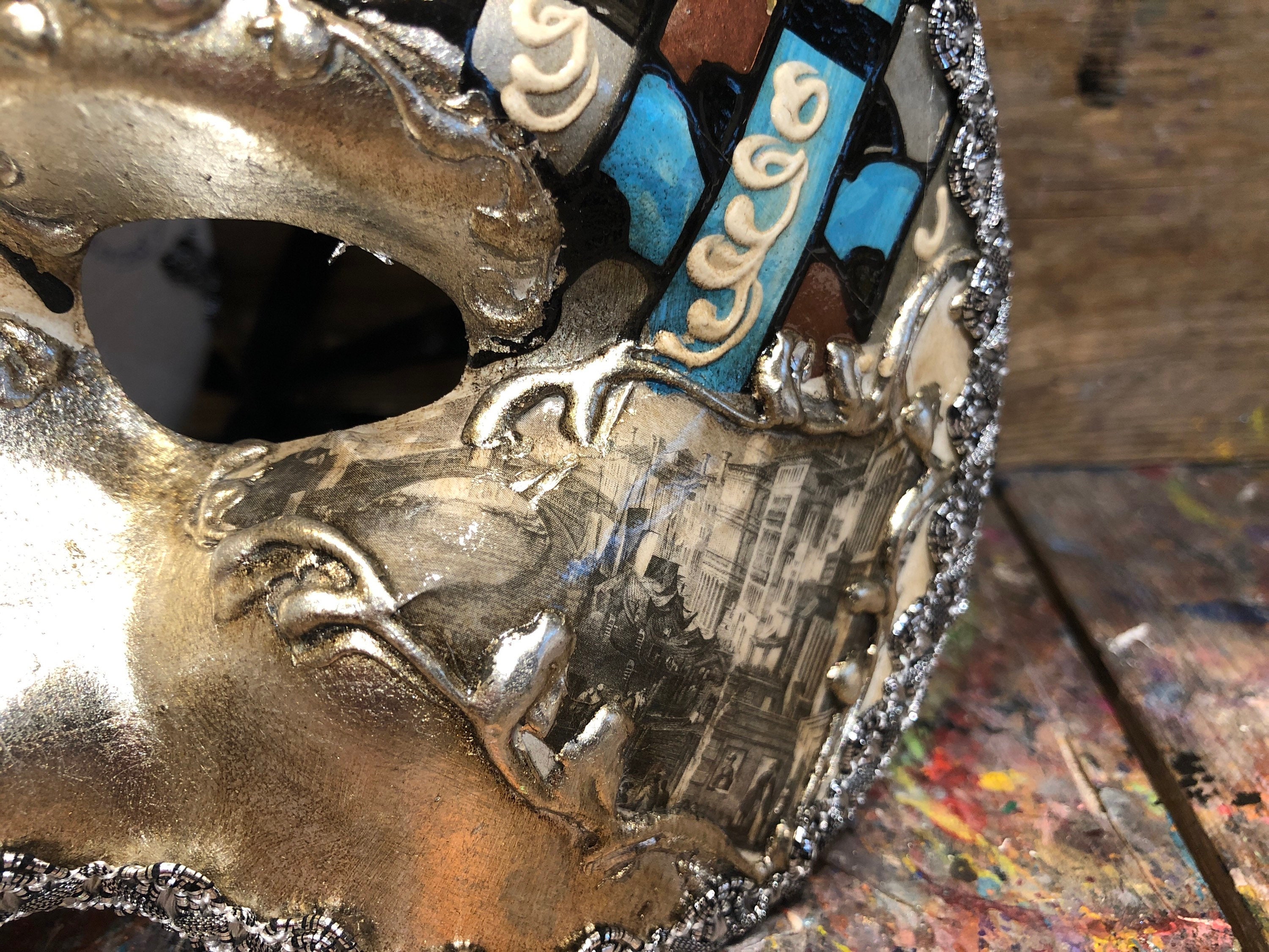 Original Venetian Mask of the Commedia Dell'arte Hand - Etsy