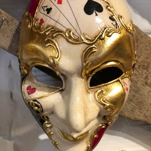 Venetian Carnival Mask - Poker Card Mask - Handmade in Venice - Etsy