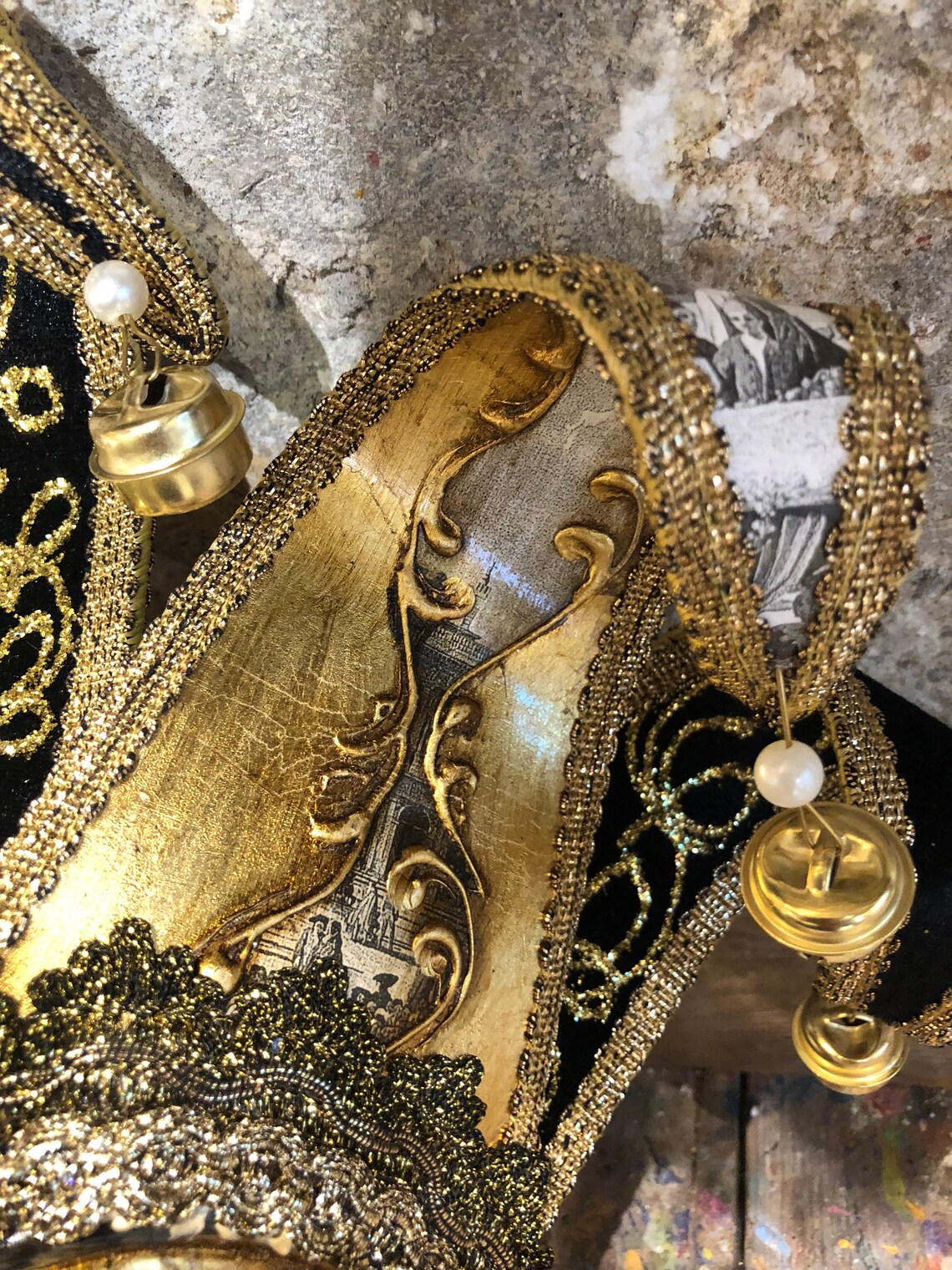 Venetian Jester Mask Handmade Mask Ornament Mask - Etsy