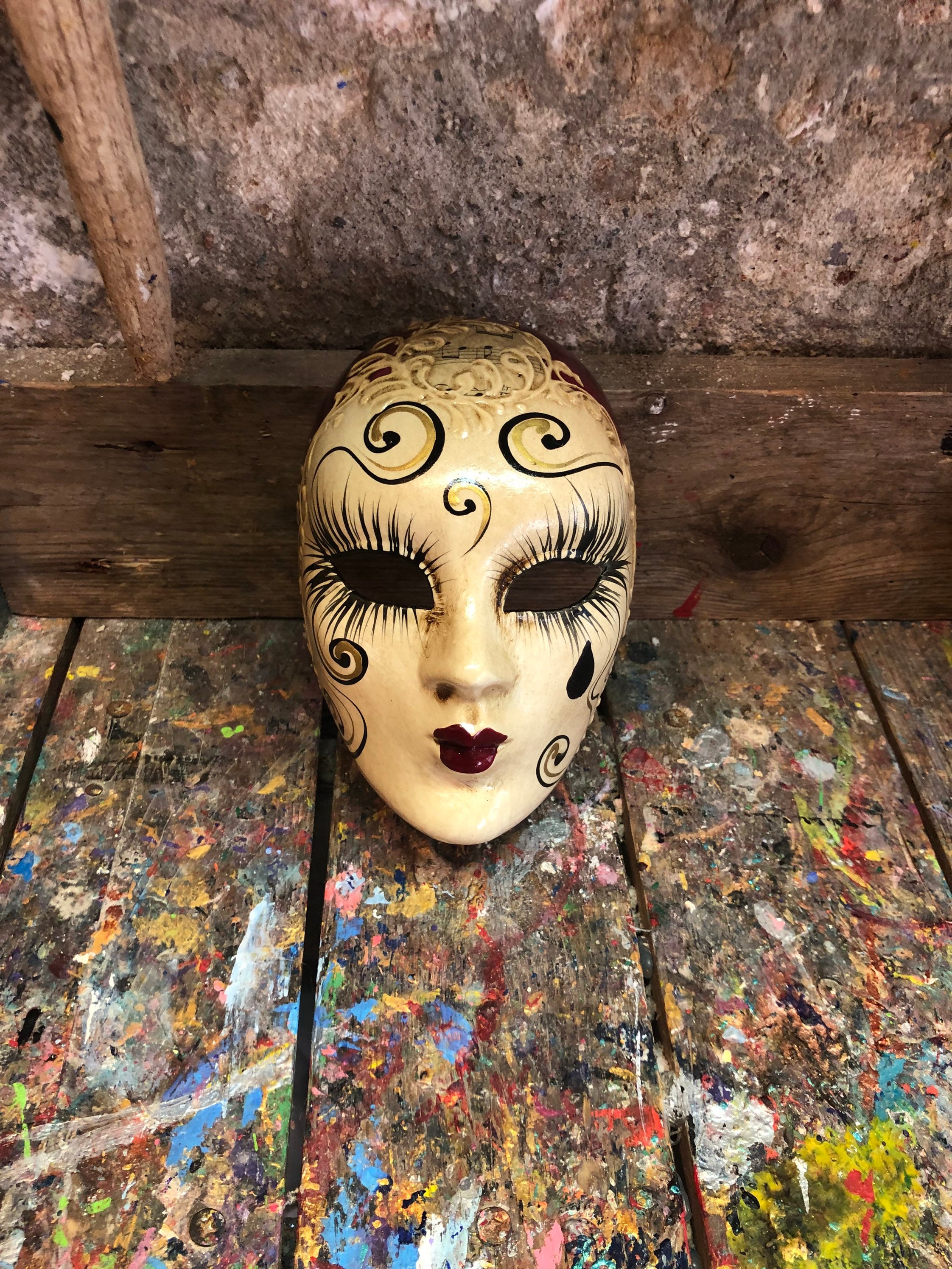 Carnival Face Mask Handmade Venetian Mask for Decorations - Etsy