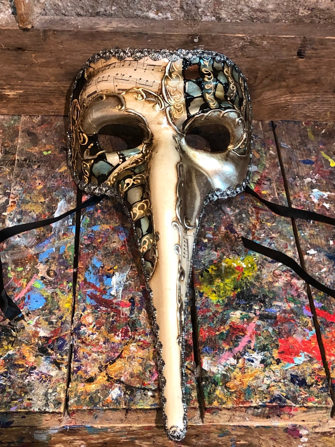 Carnival Eye Mask Zanni Carnival Mask Venetian Zanni Mask Designed and ...