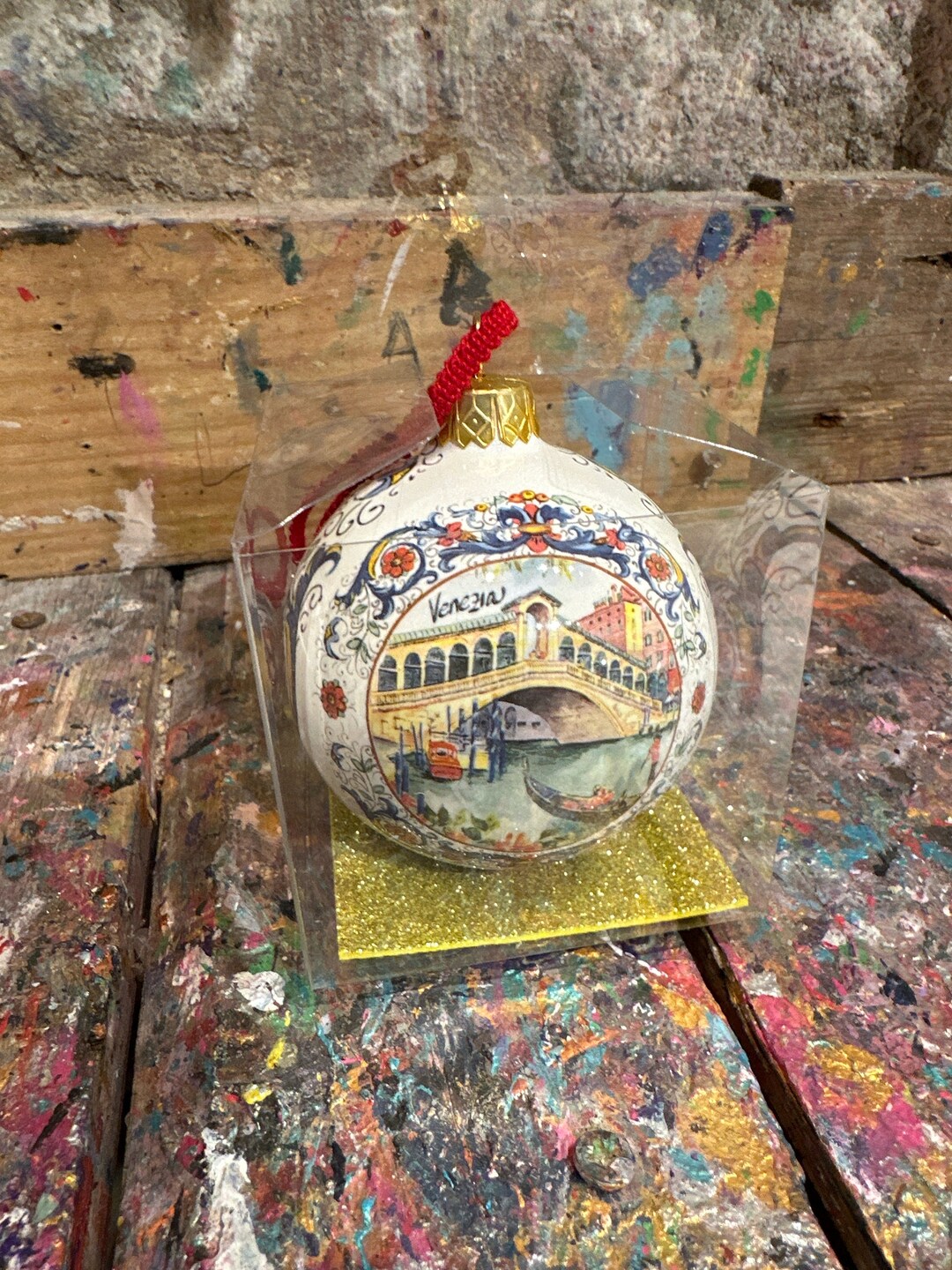Ceramic Christmas Balls Christmas Balls Painted in Venice - Etsy
