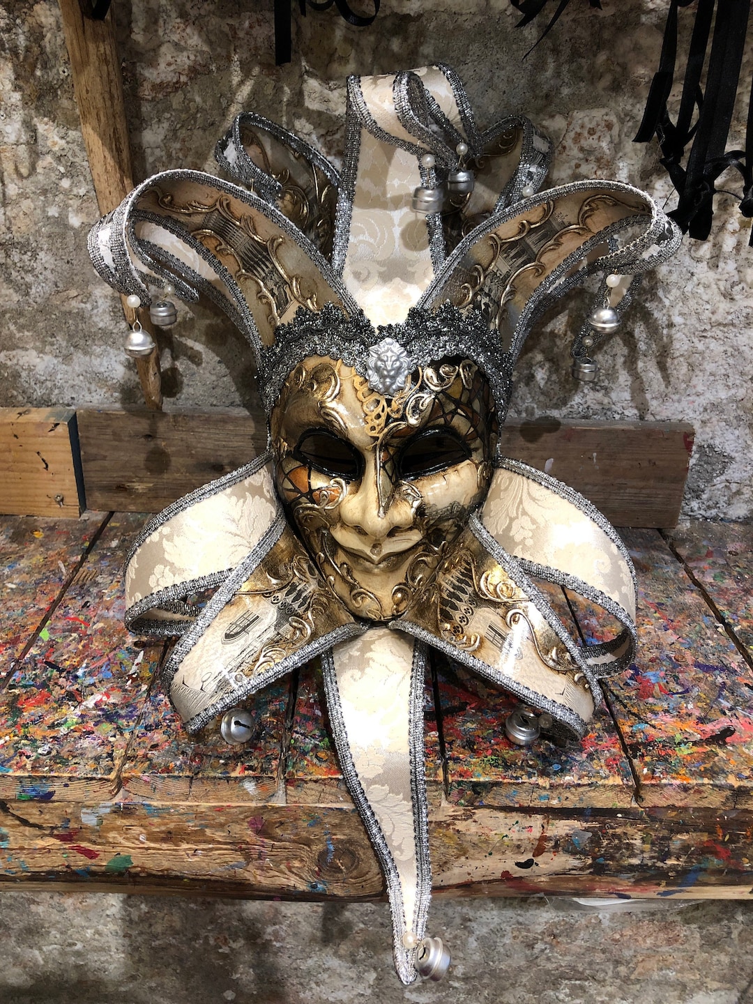 Venetian Jester Mask Handmade Joker Mask Mask for Carnival Parties - Etsy