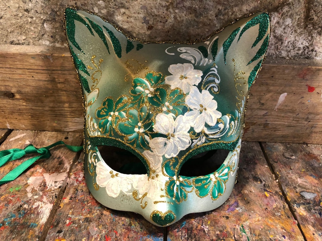 Cat Mask for Kids - Cat Mask Hand Made and Decorated in Venice With ...