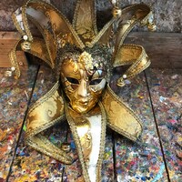 Magnifico Pantalone Commedia Dell'arte Mask - Venetian Carnival Costume ...