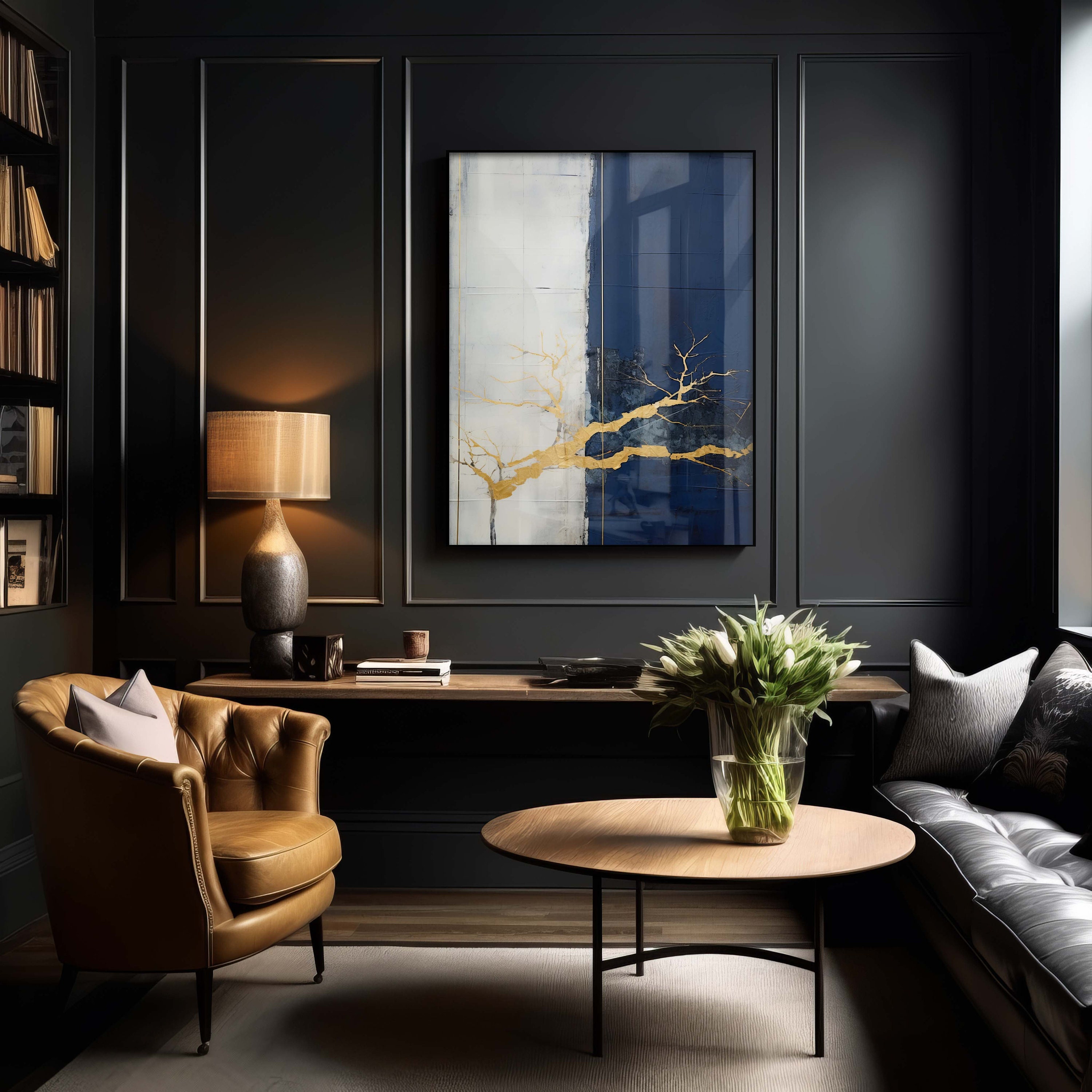 Wabi Sabi Art Print Japandi and Kintsugi Abstract Wall Art in - Etsy