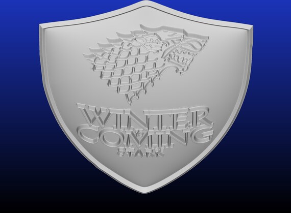 Drawing & Illustration Games of thrones Stark shield STL file Digital ...