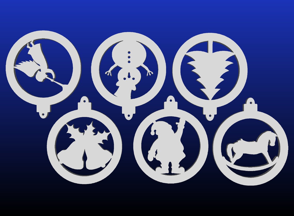 Christmas Ornaments STL File - Etsy