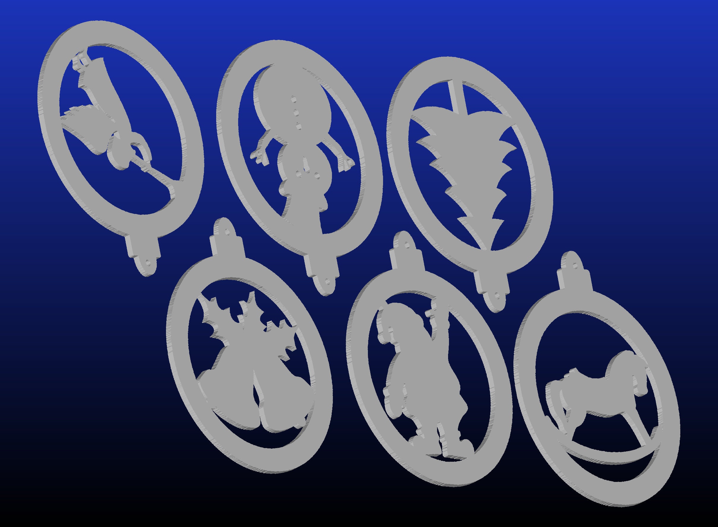 Christmas Ornaments STL File - Etsy