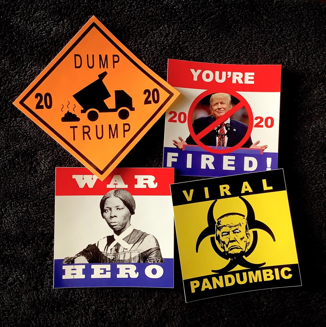 DUMP TRUMP 4X4 Bumper Sticker, Free Shipping! (U.S.) - Etsy