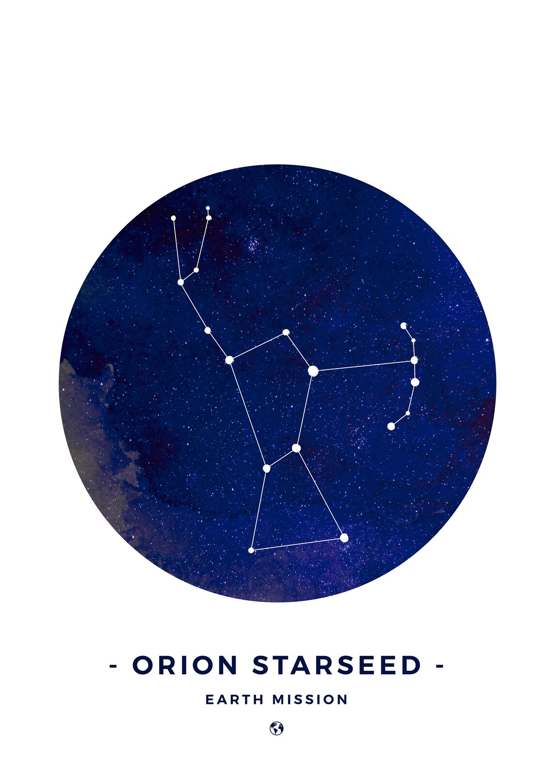 Orion Starseed Starseed Poster - Earth Mission | Wall Art Print - Etsy