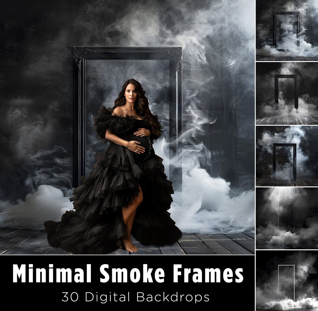 30 Minimal Smoke Frame Digital Backdrops, Maternity Photography, Smoke ...