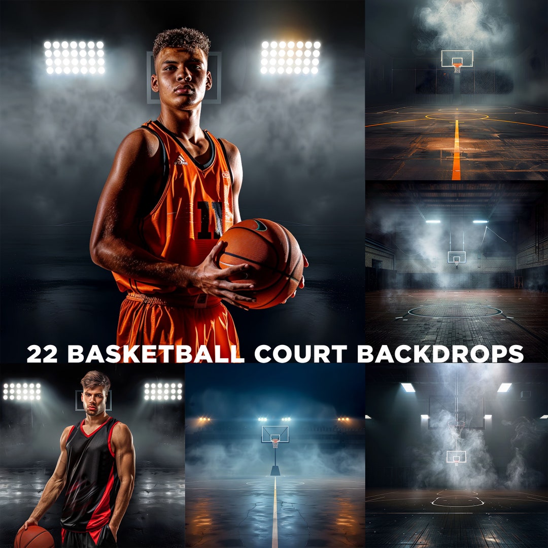 22 Basketball Court Digital Backdrops for Sports Photography : Fog ...