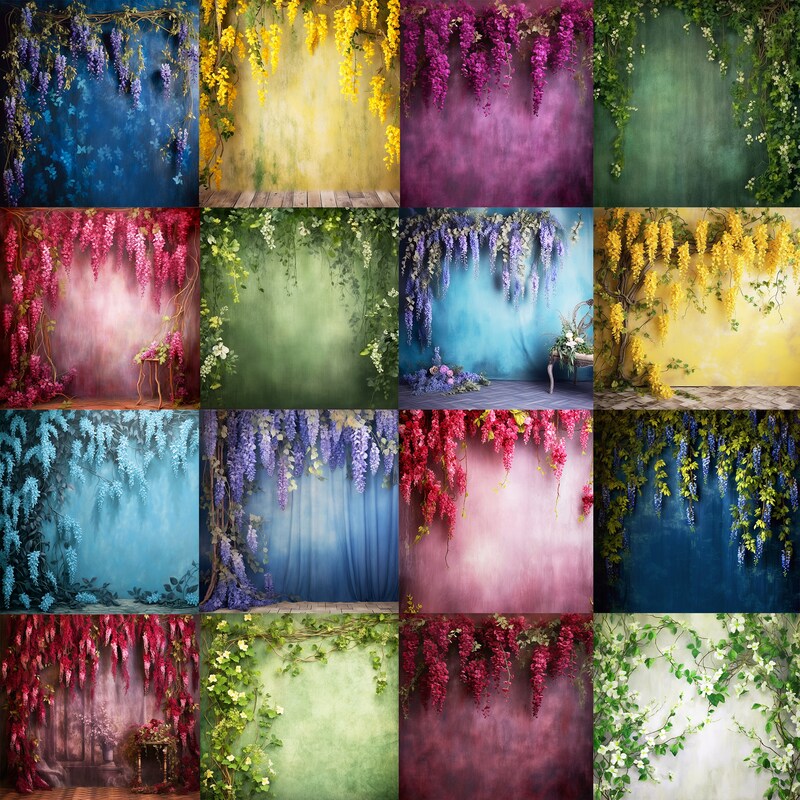 Floral Backdrop - Etsy