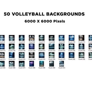 50 Volleyball Court Digital Backdrops: Smoke Fog Effect, Sports ...