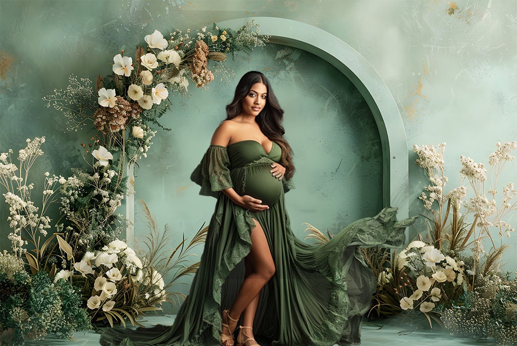 30 Floral Arches Set Digital Backdrops, Maternity Backdrops, Wedding ...
