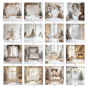 110 fondos digitales de Navidad blanca: superposiciones para ...