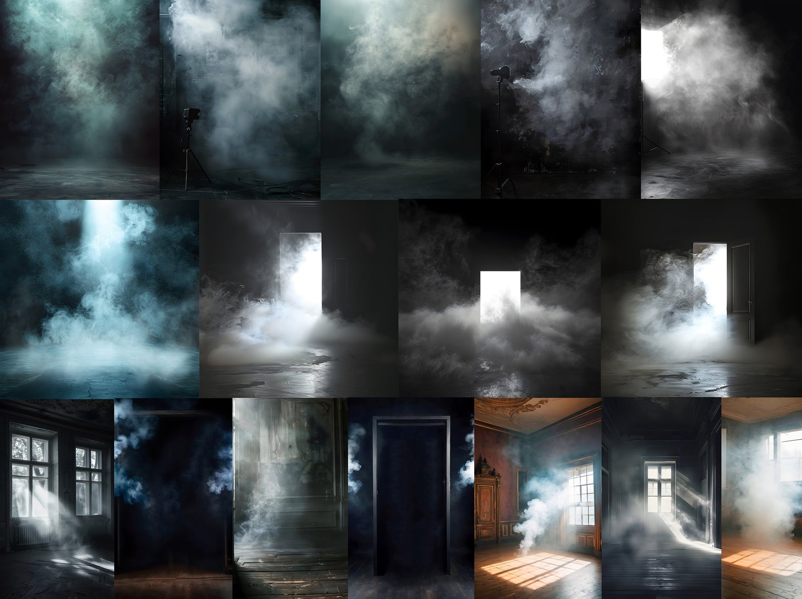 30 Smoke & Fog Digital Backdrops: Ethereal Photography Overlays (JPG ...