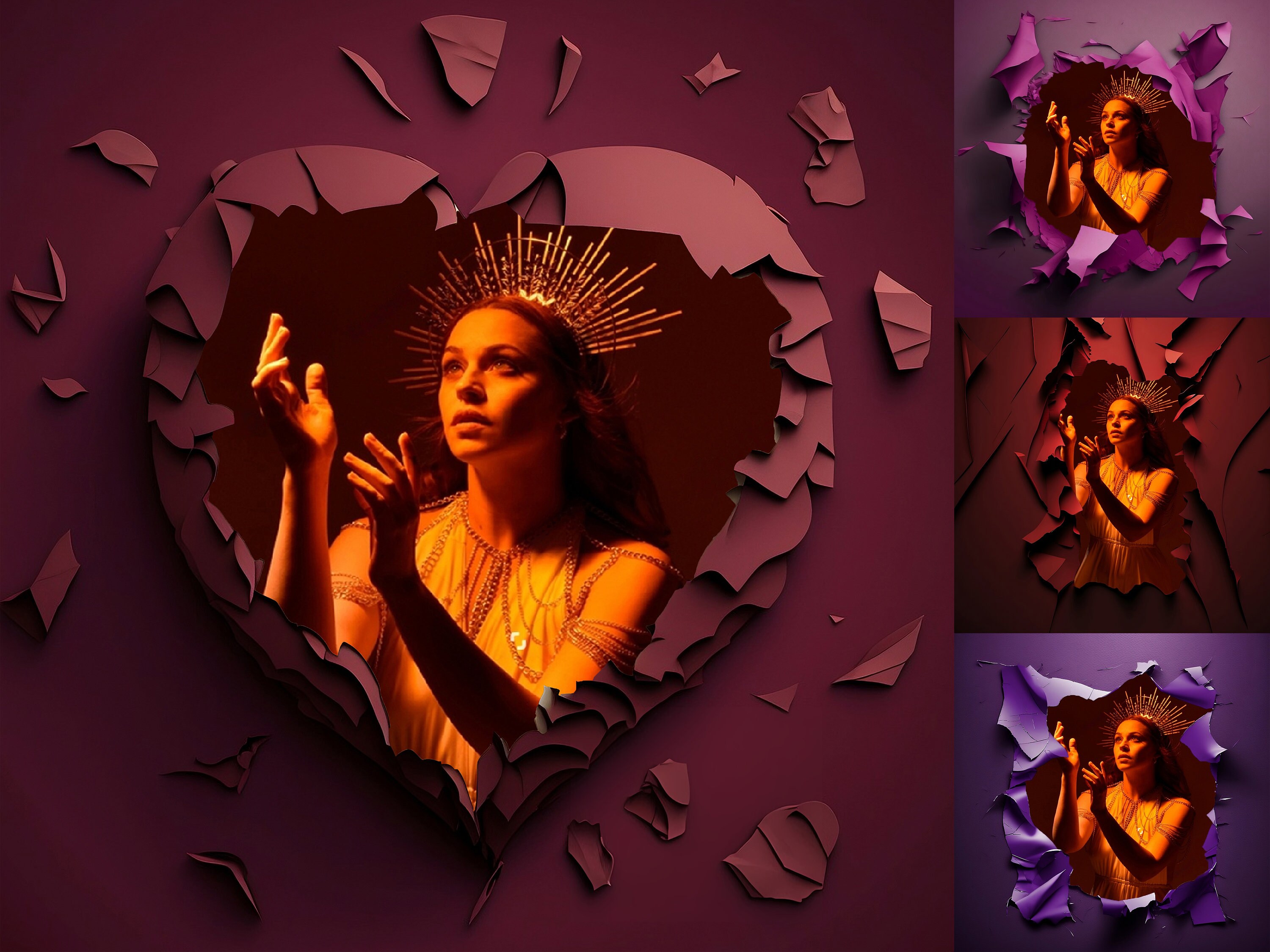 92 Ripped Paper Photo Overlays: 92 PNG Digital Backdrops (6000x6000 Px ...