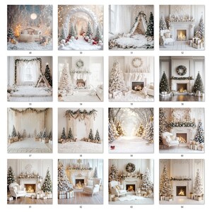 110 fondos digitales de Navidad blanca: superposiciones para ...