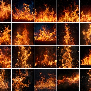 Fire Sparks Photoshop JPG Overlays: Realistic Photography Effects (JPG ...