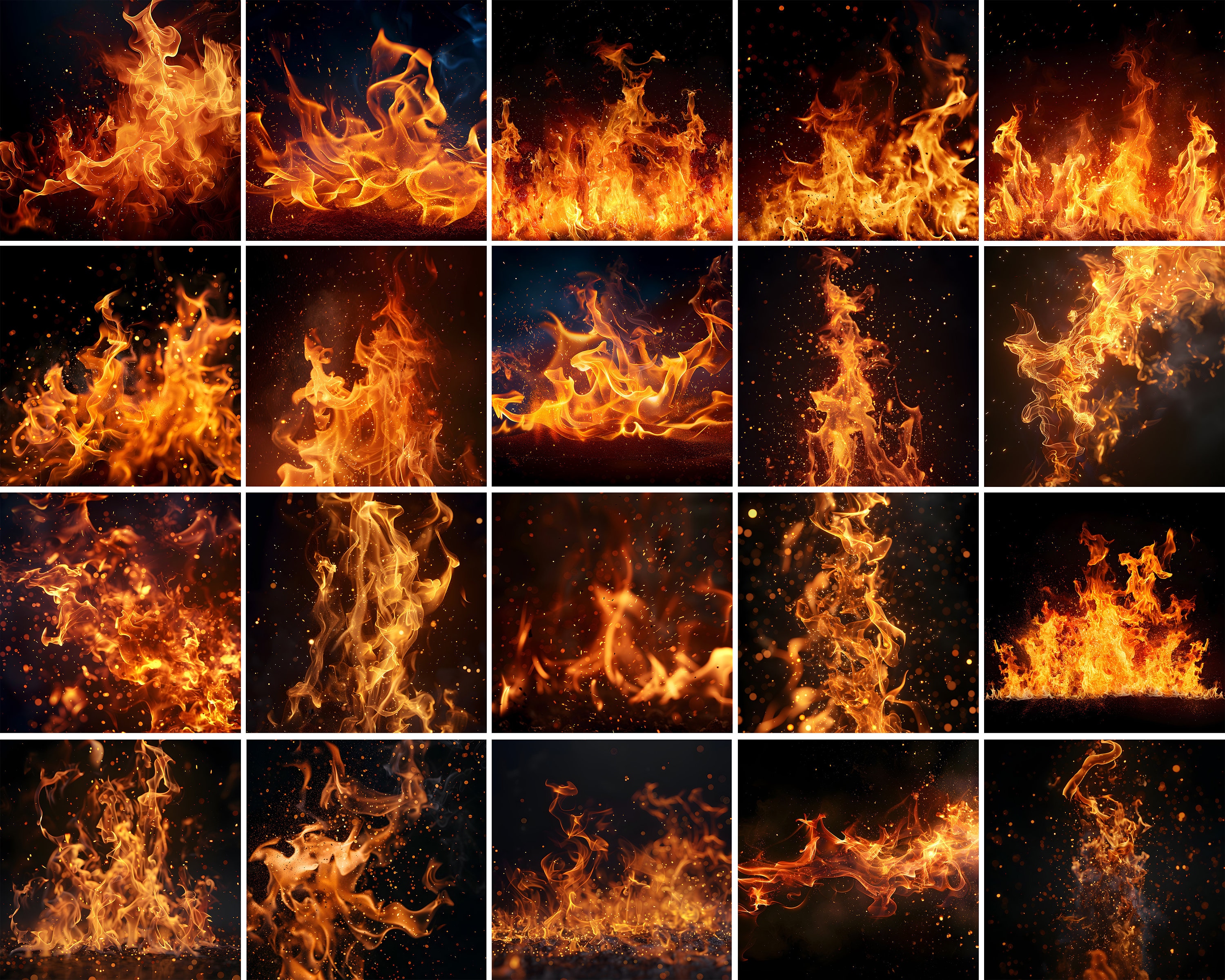 Fire Sparks Photoshop JPG Overlays: Realistic Photography Effects (JPG ...