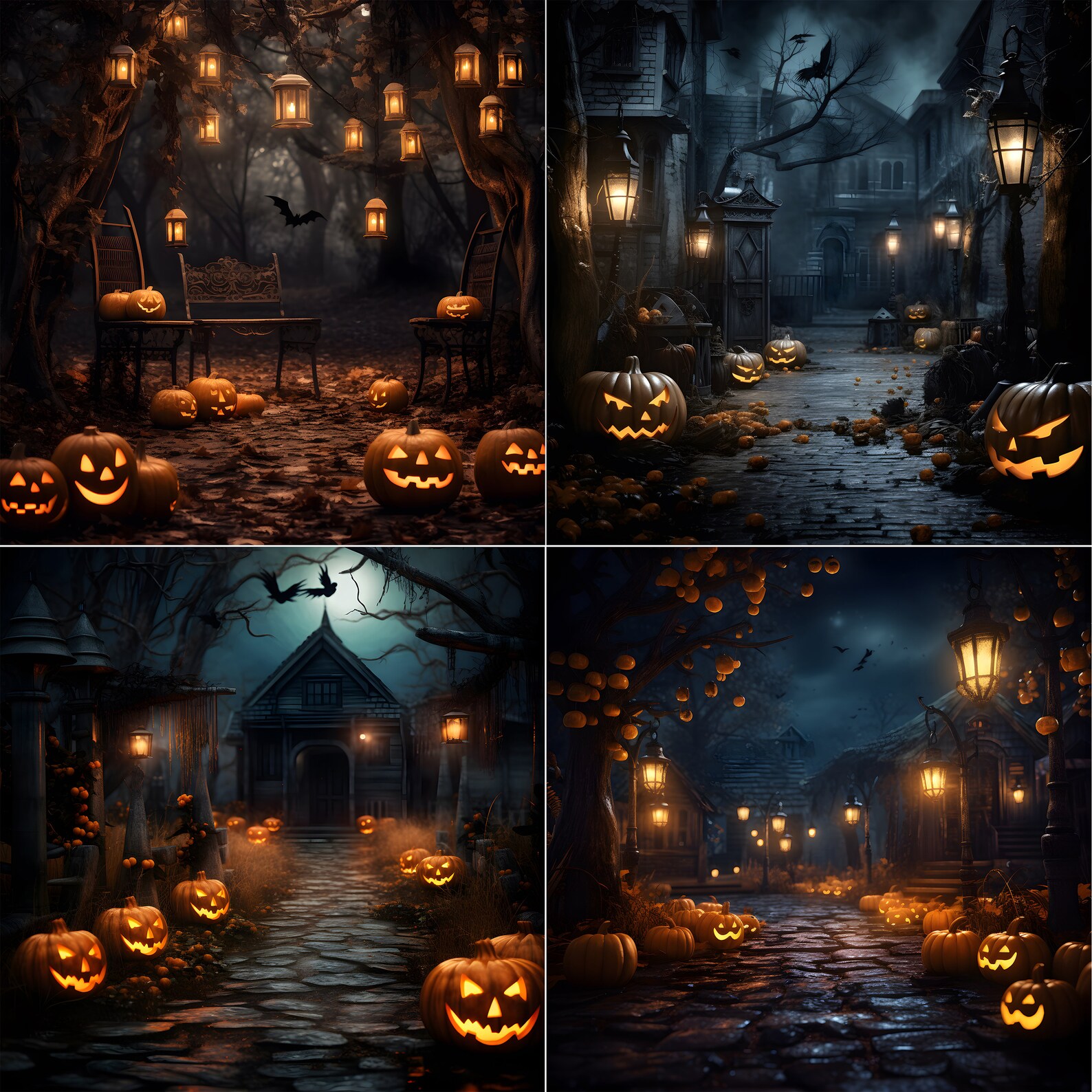 26 Dark Moody Halloween Backdrops: Vintage Photography Overlays ...
