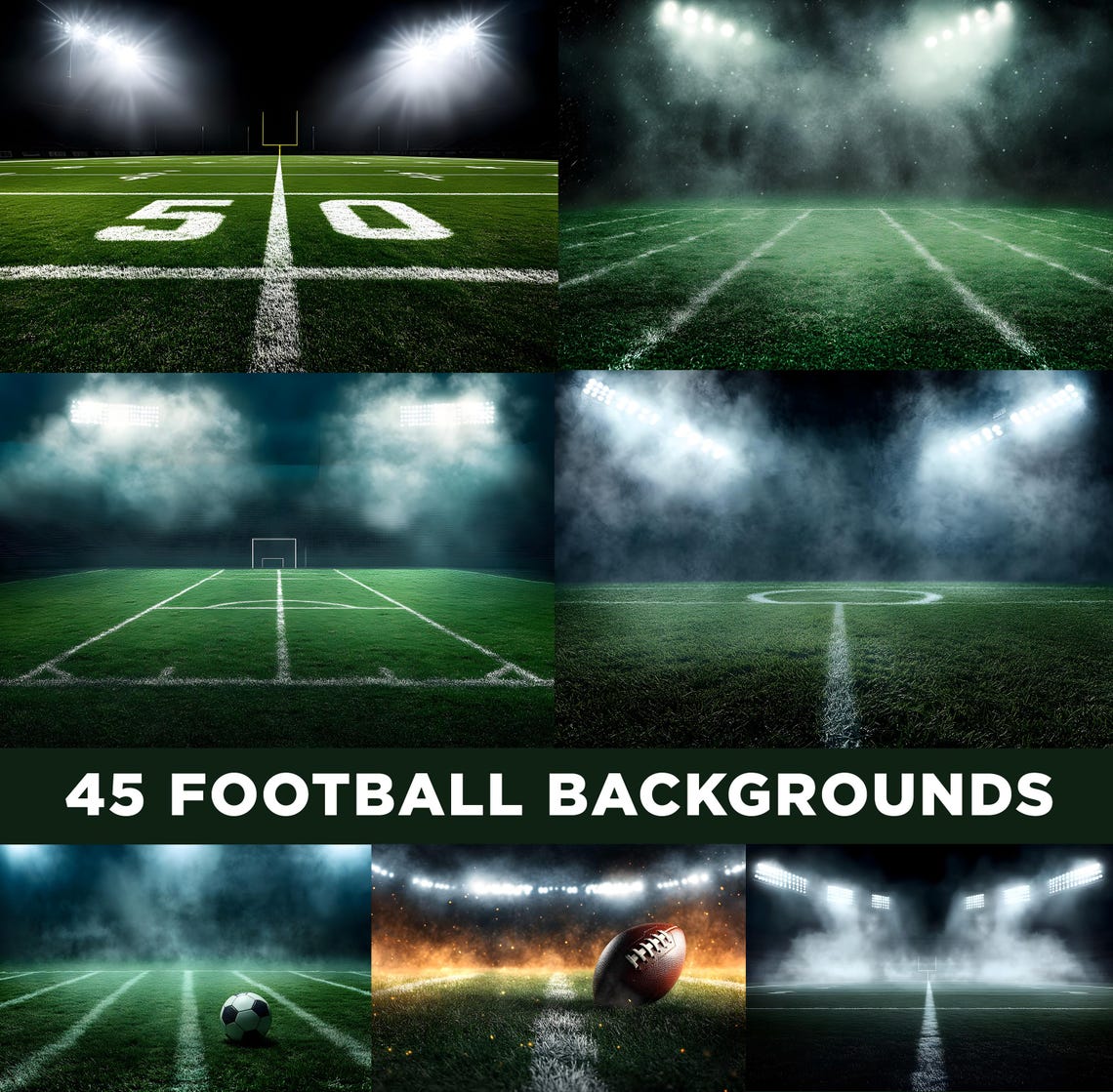 45 Football Stadium Digital Backgrounds: Sports Photography Poster ...