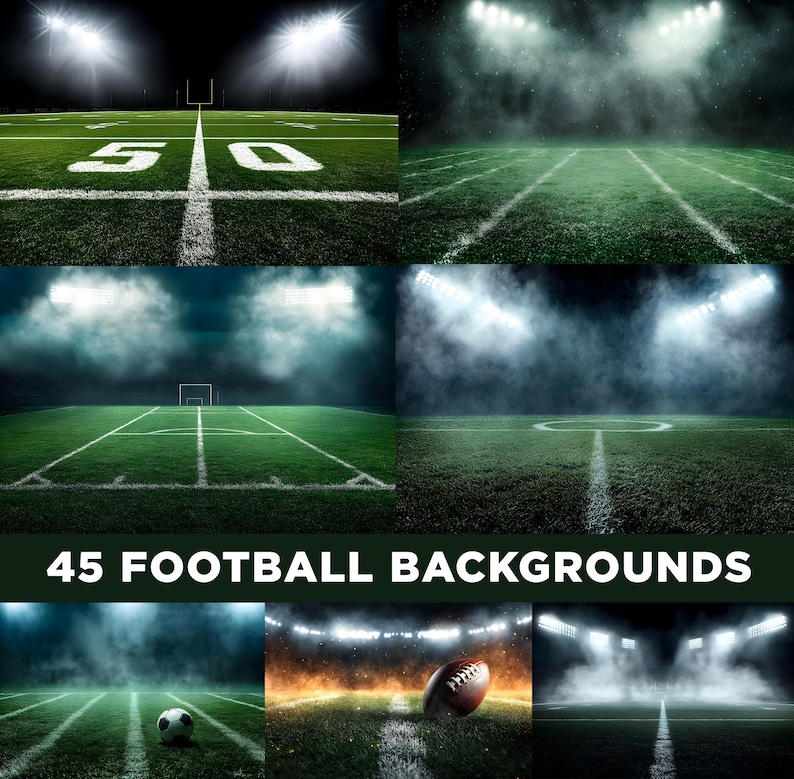 45 Football Stadium Digital Backgrounds: Sports Photography Poster ...