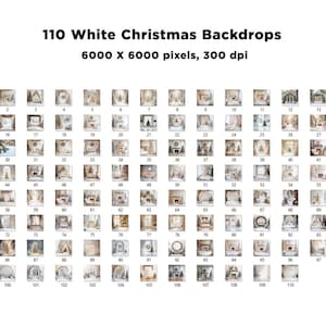 110 fondos digitales de Navidad blanca: superposiciones para ...