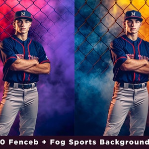 70 Sports Photography Backdrops: Fence & Fog Textures (JPG File ...