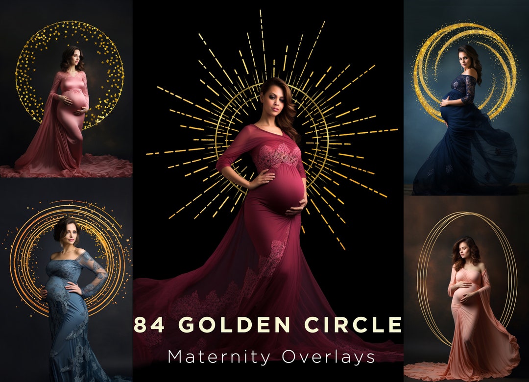 84 Golden Circle Overlays Ring Overlays for Studio Maternity - Etsy