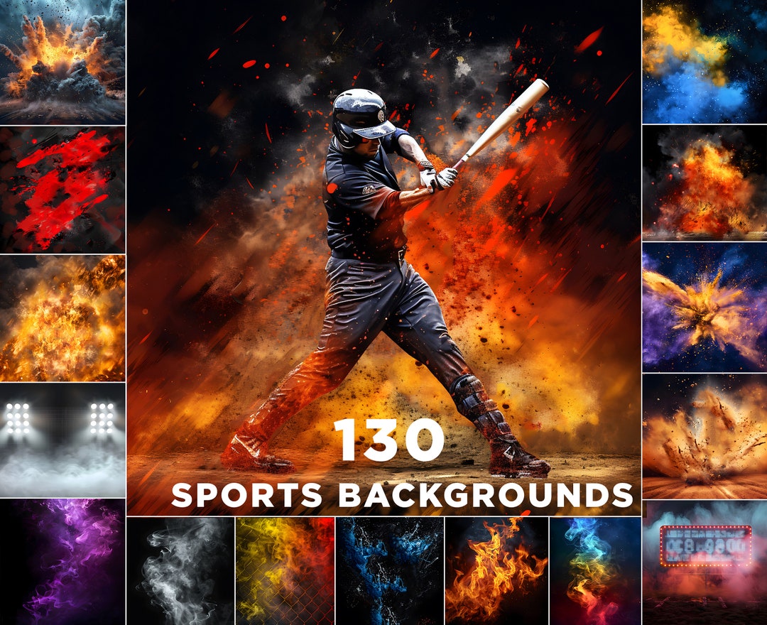 130 Sports & Gym Photography Backgrounds: Fog, Fire, Smoke Overlays ...