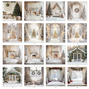 110 fondos digitales de Navidad blanca: superposiciones para ...