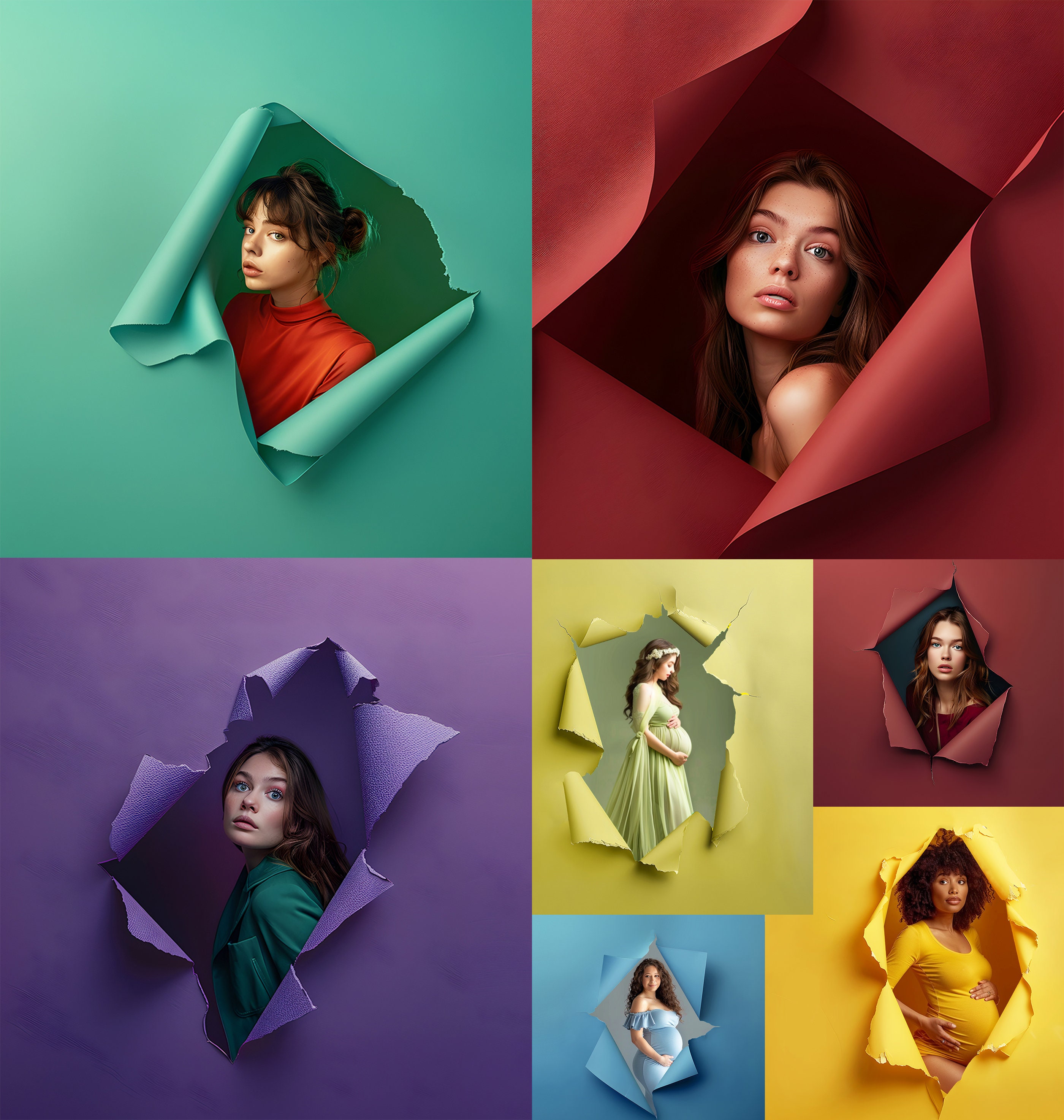 55 Ripped Paper PNG Overlays, Ripped Paper PNG Digital Background ...