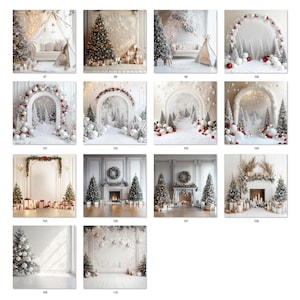 110 fondos digitales de Navidad blanca: superposiciones para ...