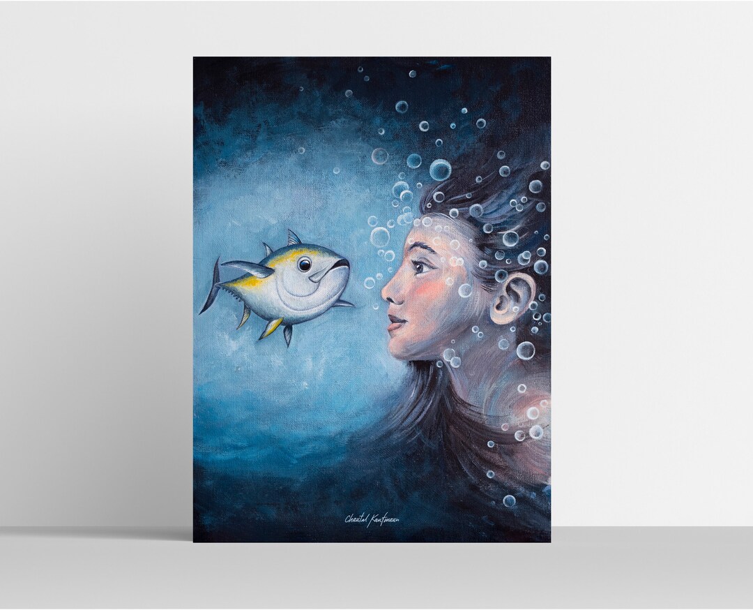 Fish Are Sentient Creatures Poster DIN A3 Print Vegan Art - Etsy