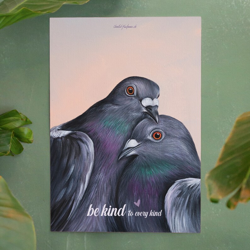 Pigeons Are Beautiful | Poster DIN A3 | Vegan Style - Etsy