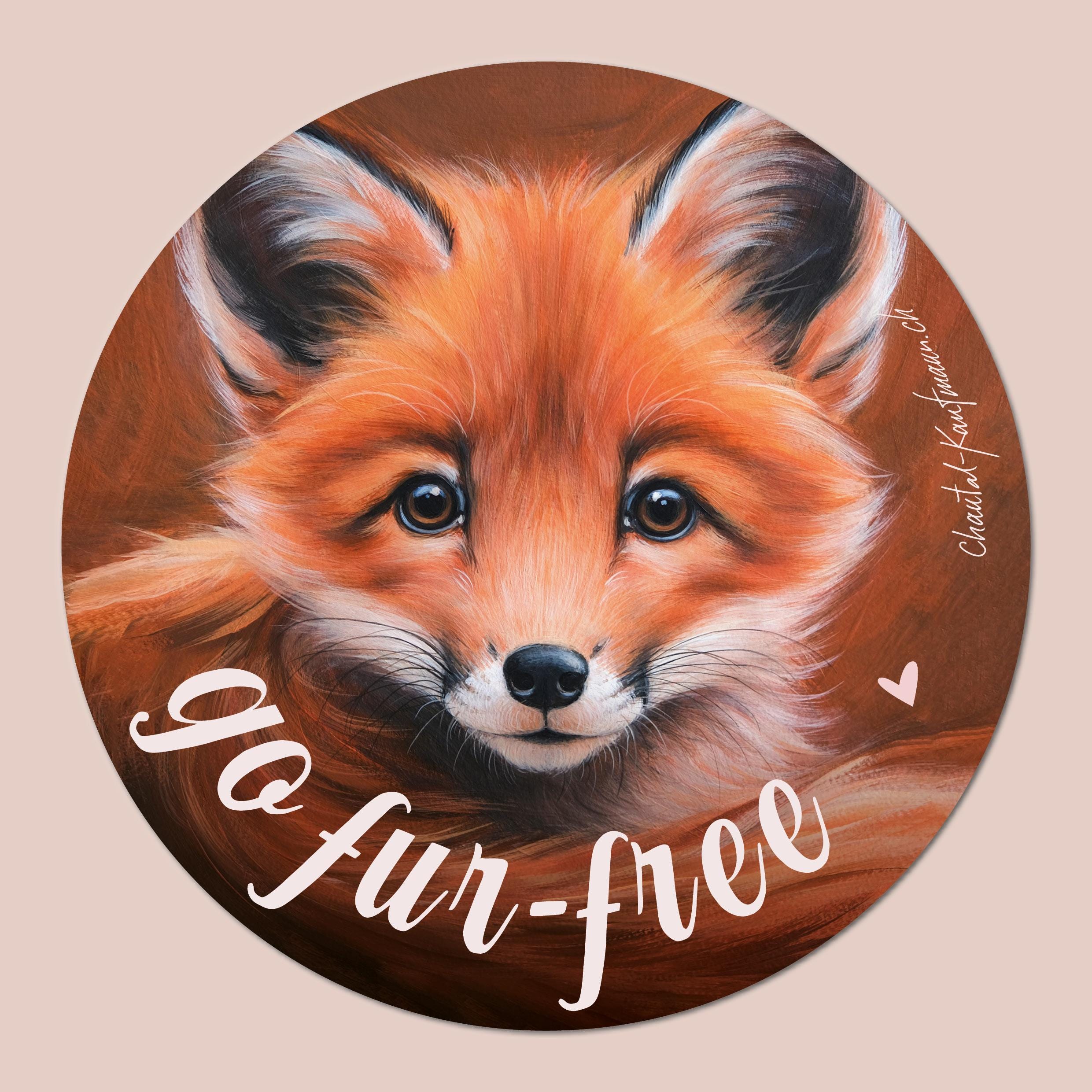Go Fur-free | Animal Rights | Vegan Art | Stickers - Etsy