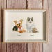 Mini Pet Portrait Hand Painted, Dog Portrait, Custom Watercolor ...