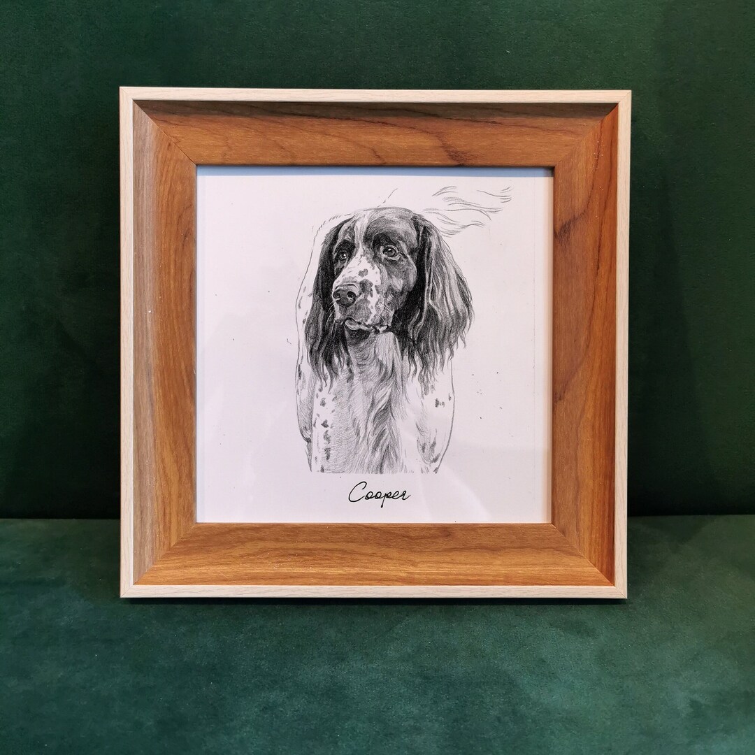 Pet Portrait Drawing/pencil Pet Drawing/custom Portrait/small Dog ...
